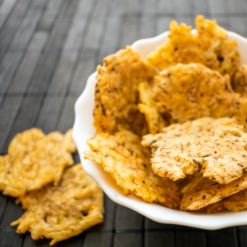 Parmesan Chips Ready for Keto